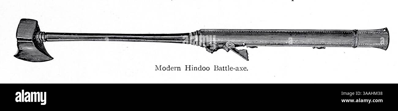 Modern Hindoo Battle-axe. from ' The gun and its development ' by ...