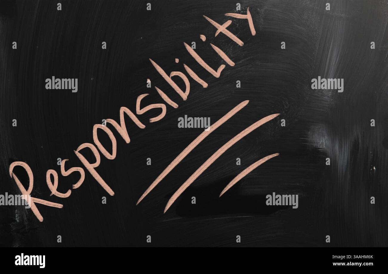 It is your responsibility hi-res stock photography and images - Alamy