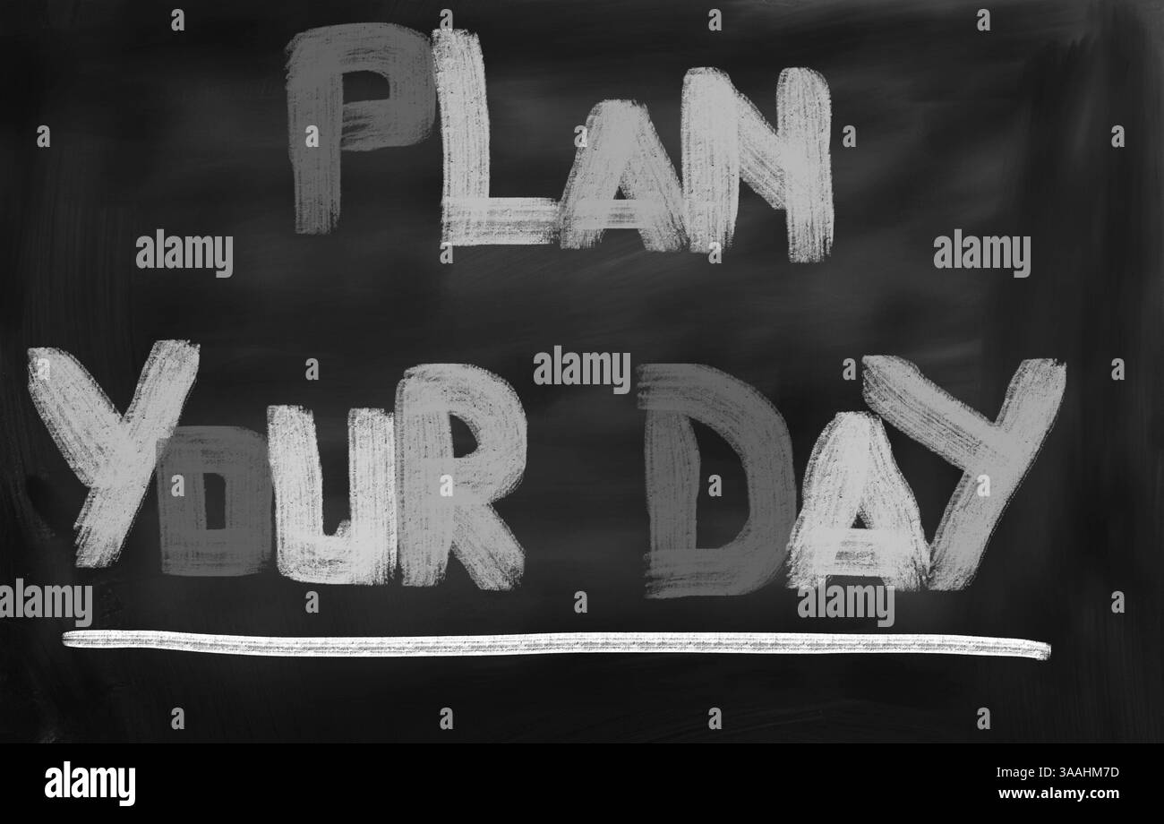 Plan Your Day Concept Stock Photo - Alamy