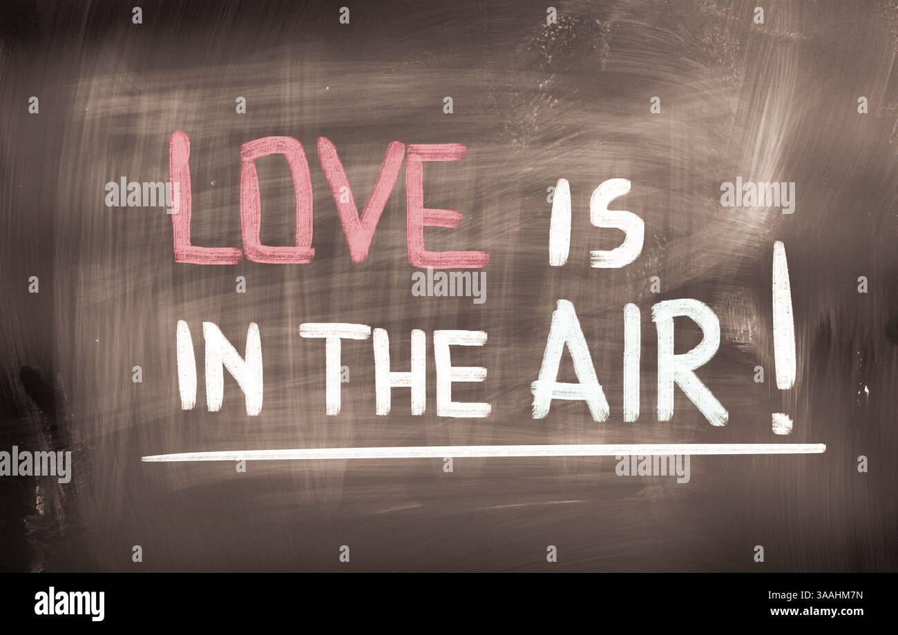 Love Is In The Air Concept Stock Photo - Alamy