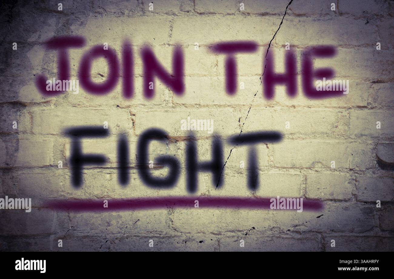 Join The Fight Concept Stock Photo - Alamy