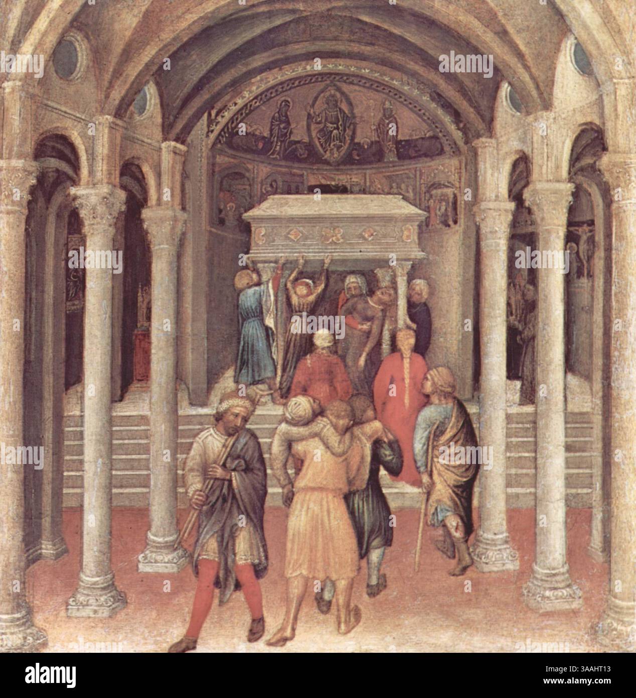 Miracle of the Pilgrims at St. Nicholas' Tomb, 36.5 x 36.5 cm, National ...