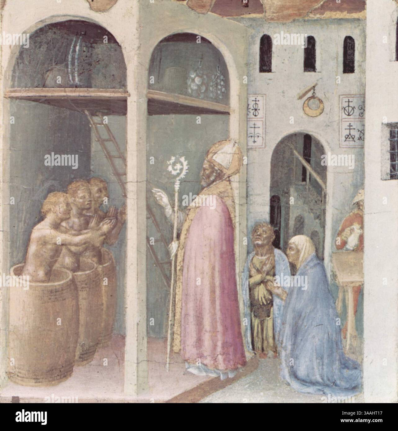 St. Nicholas Saves Three Youths from the Brine, 36.5 x 36.5 cm, Pinacoteca Vaticana, Rome - The ...