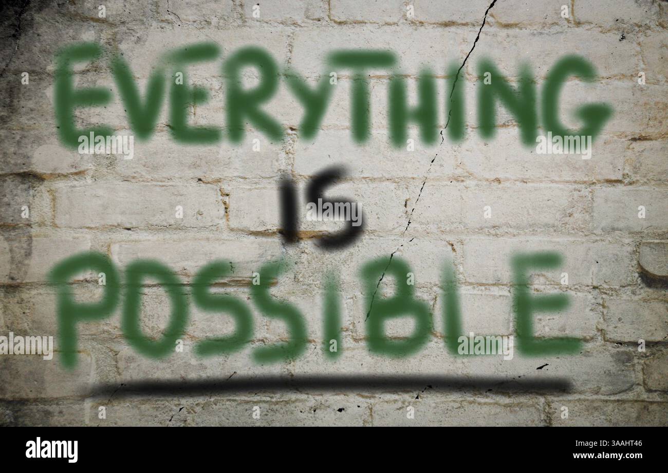 Everything Is Possible Concept Stock Photo - Alamy