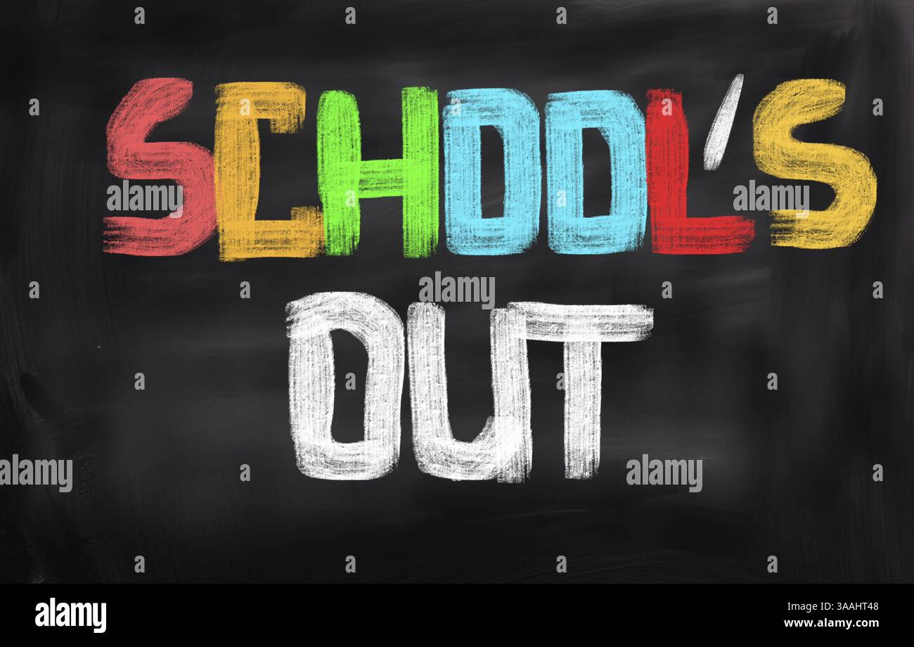 School's Out Concept Stock Photo - Alamy