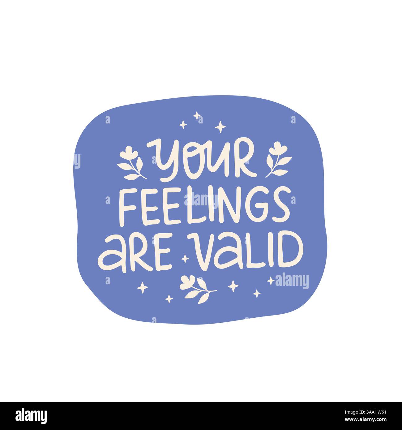 Mental health lettering vector sticker Stock Vector Image & Art - Alamy