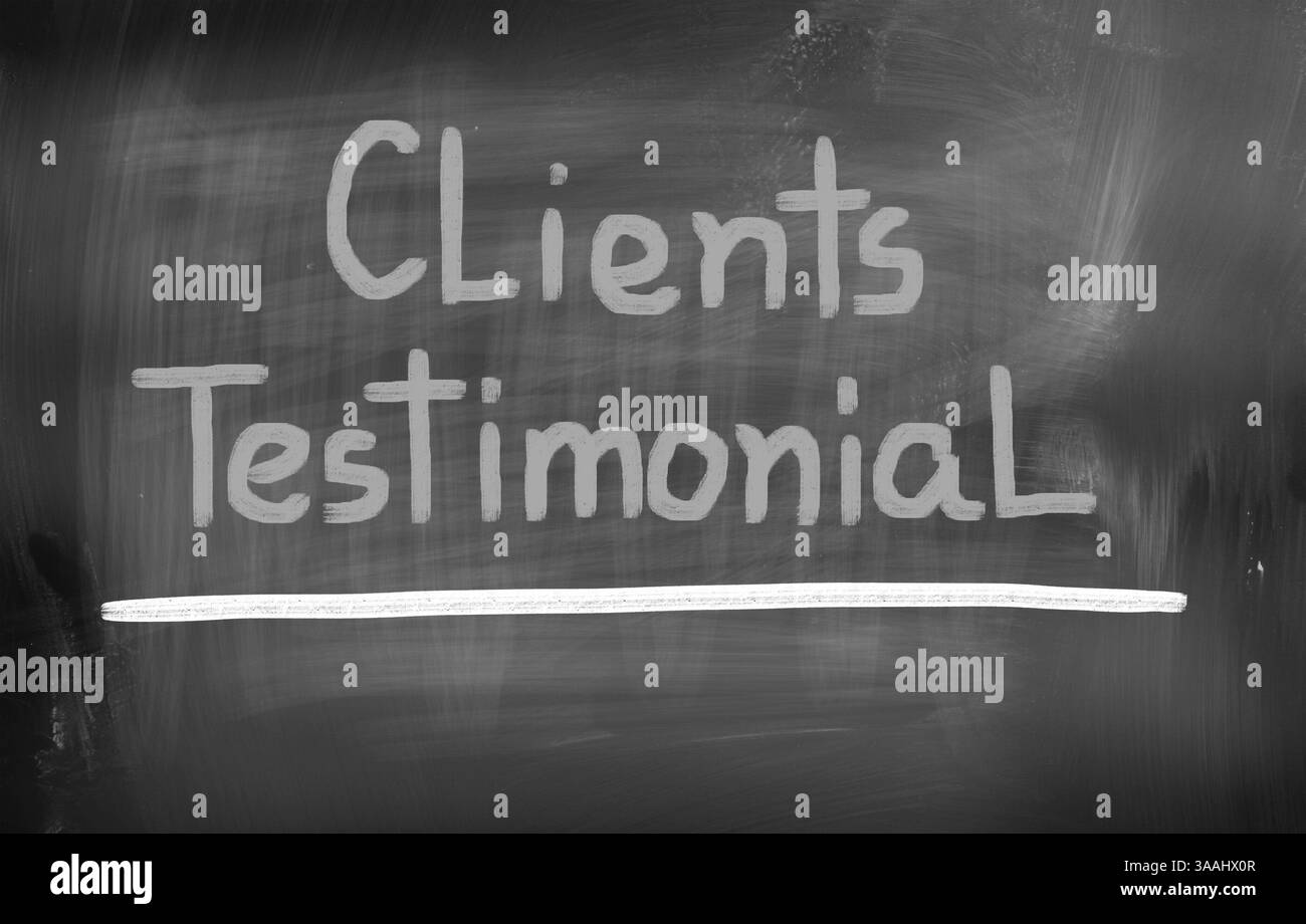 Clients Testimonial Concept Stock Photo - Alamy