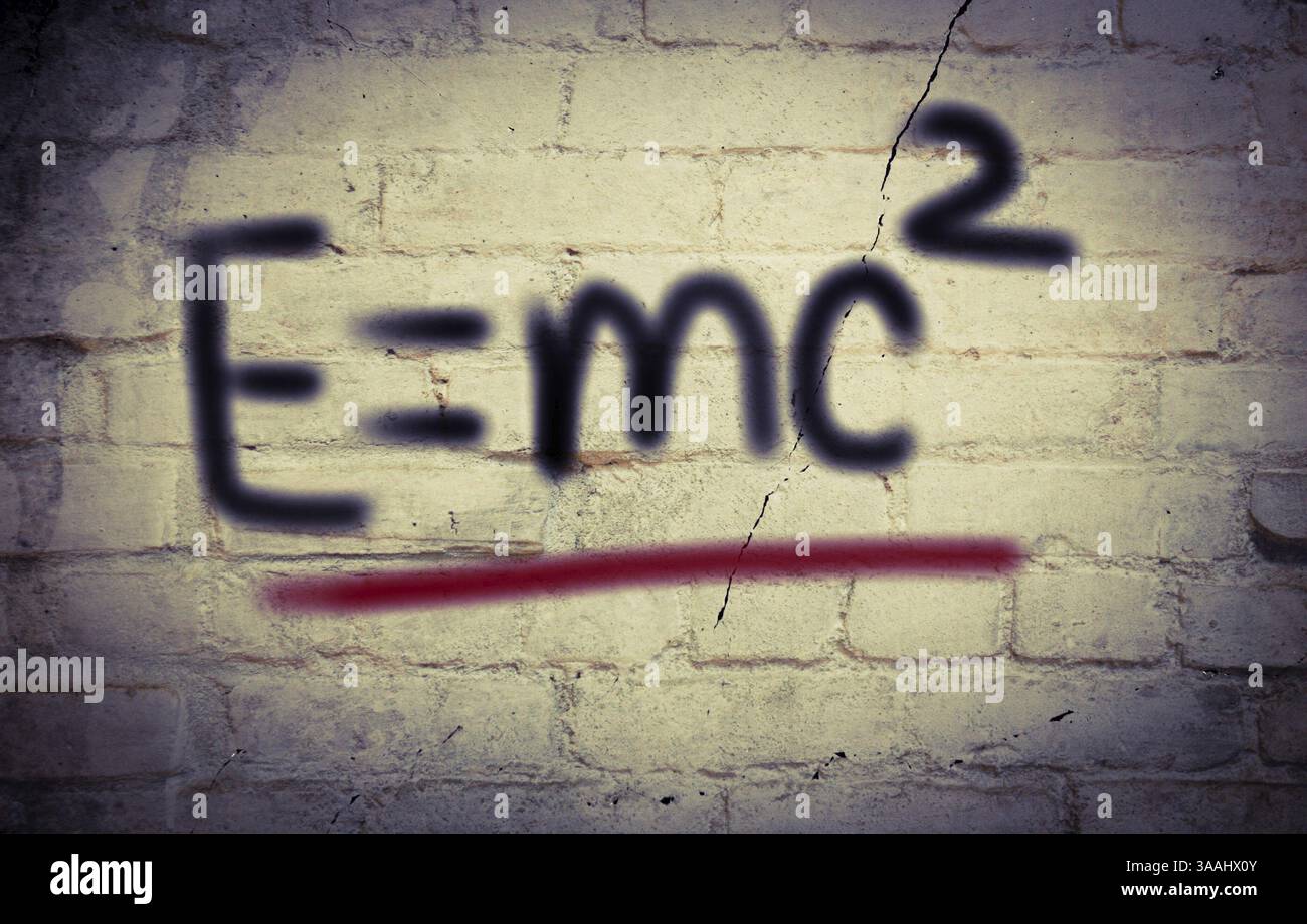 Albert einsteins physical formula hi-res stock photography and images ...
