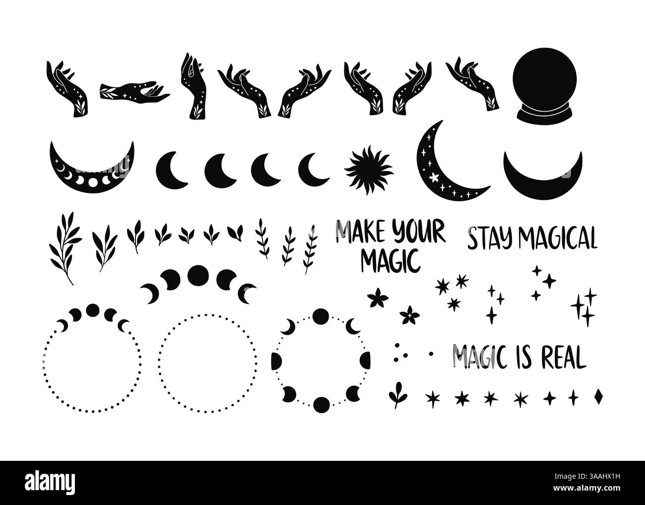 Boho vector illustration set Stock Vector Image & Art - Alamy