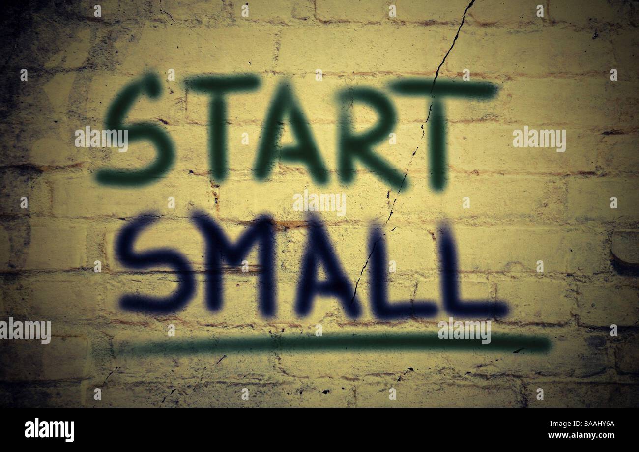 Start Small Concept Stock Photo - Alamy