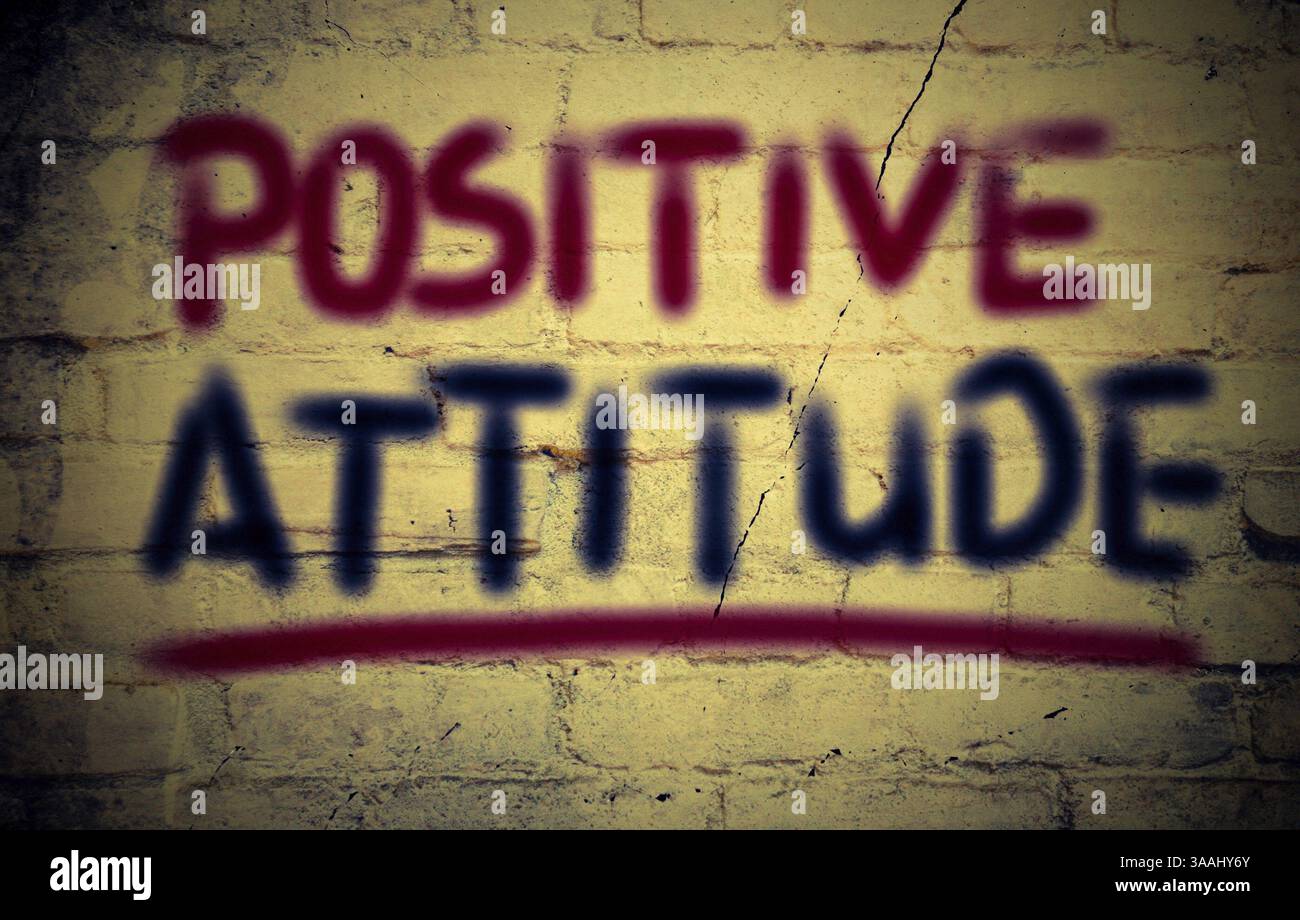 Positive Attitude Concept Stock Photo - Alamy