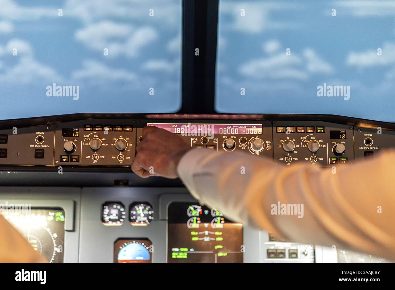 Flight operations cockpit instrument hi-res stock photography and ...