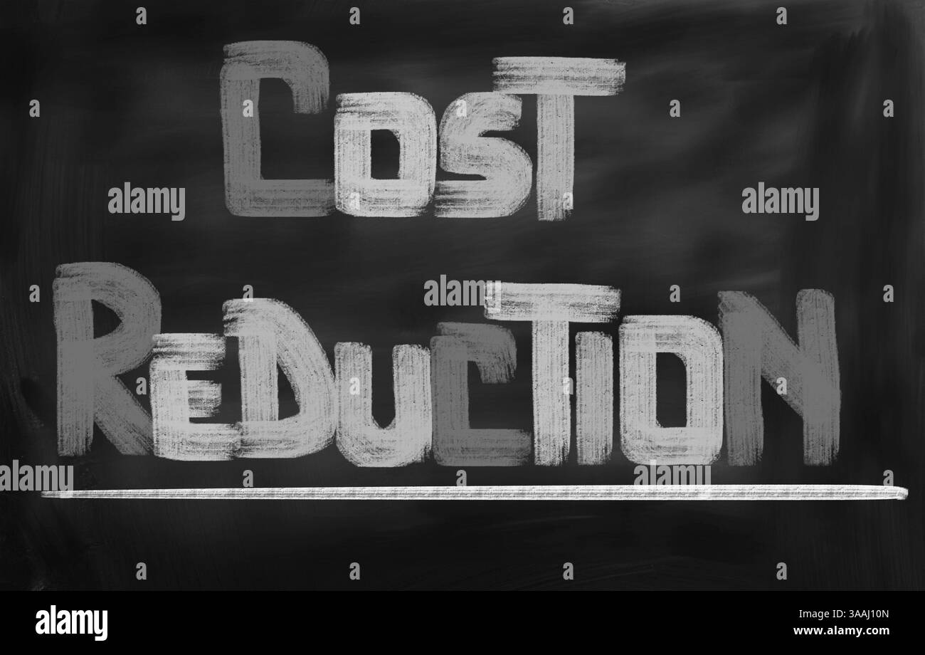 Cost Reduction Concept Stock Photo - Alamy