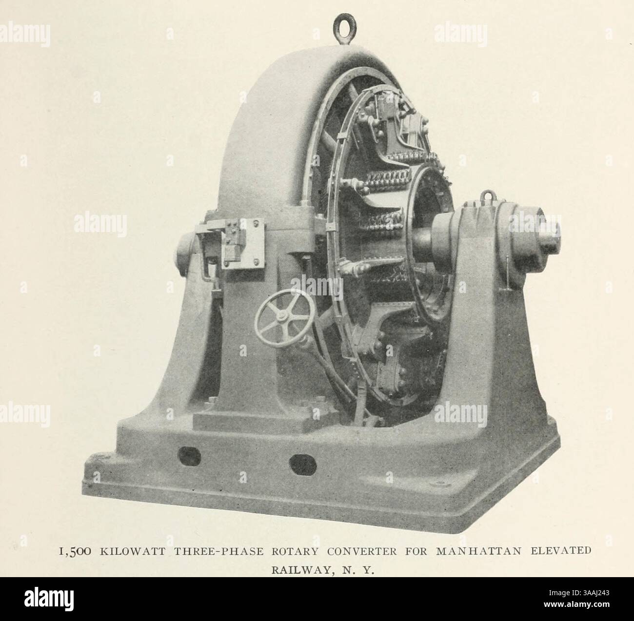 1,500 KILOWATT THREE-PHASE ROTARY CONVERTER FOR MANHATTAN ELEVATED ...