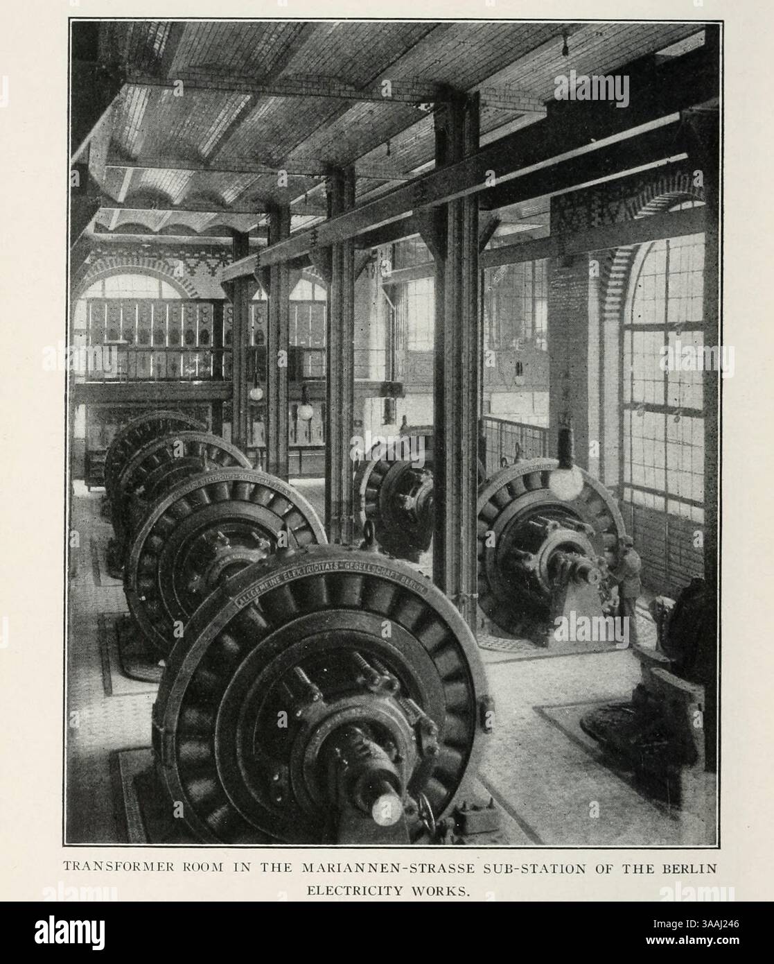 Transformer room in the Mariannen-Strasse sub station of the Berlin ...