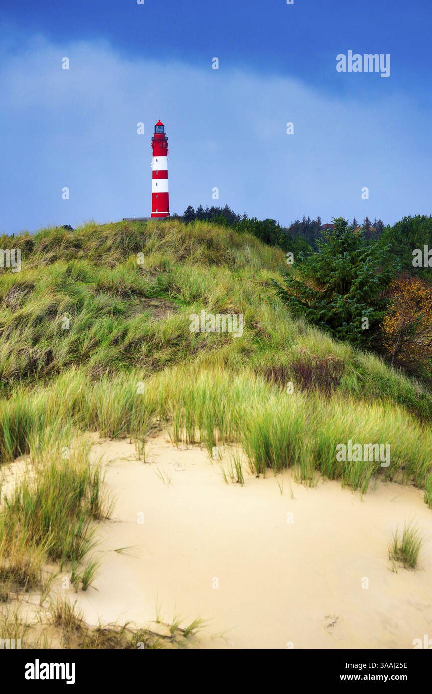 The Lighthouse in the Dunes of Amrum, Germany, Europe Stock Photo - Alamy