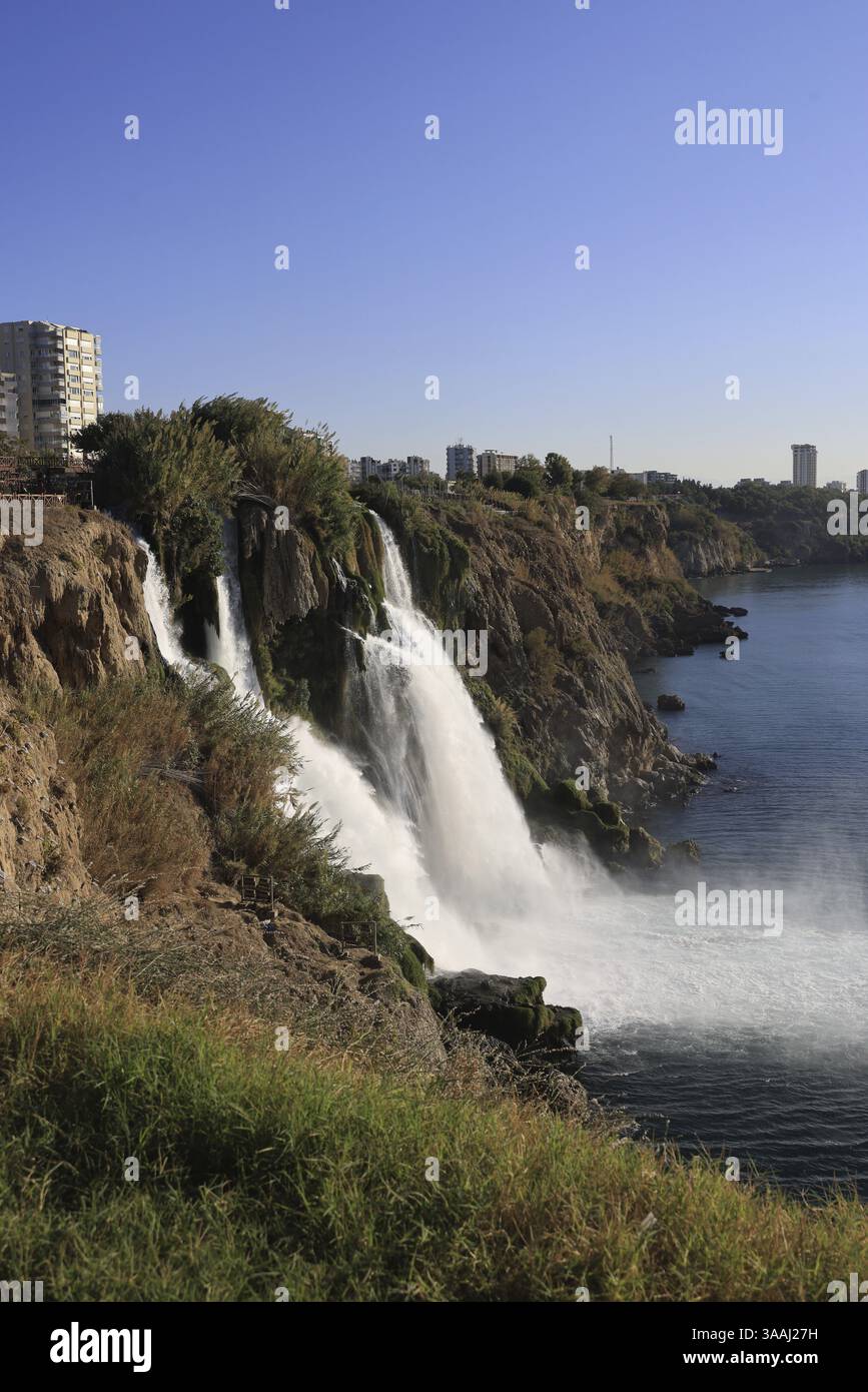 The Lower Duden Waterfalls in the City Antalya, Turkey, Antalya, Asia ...