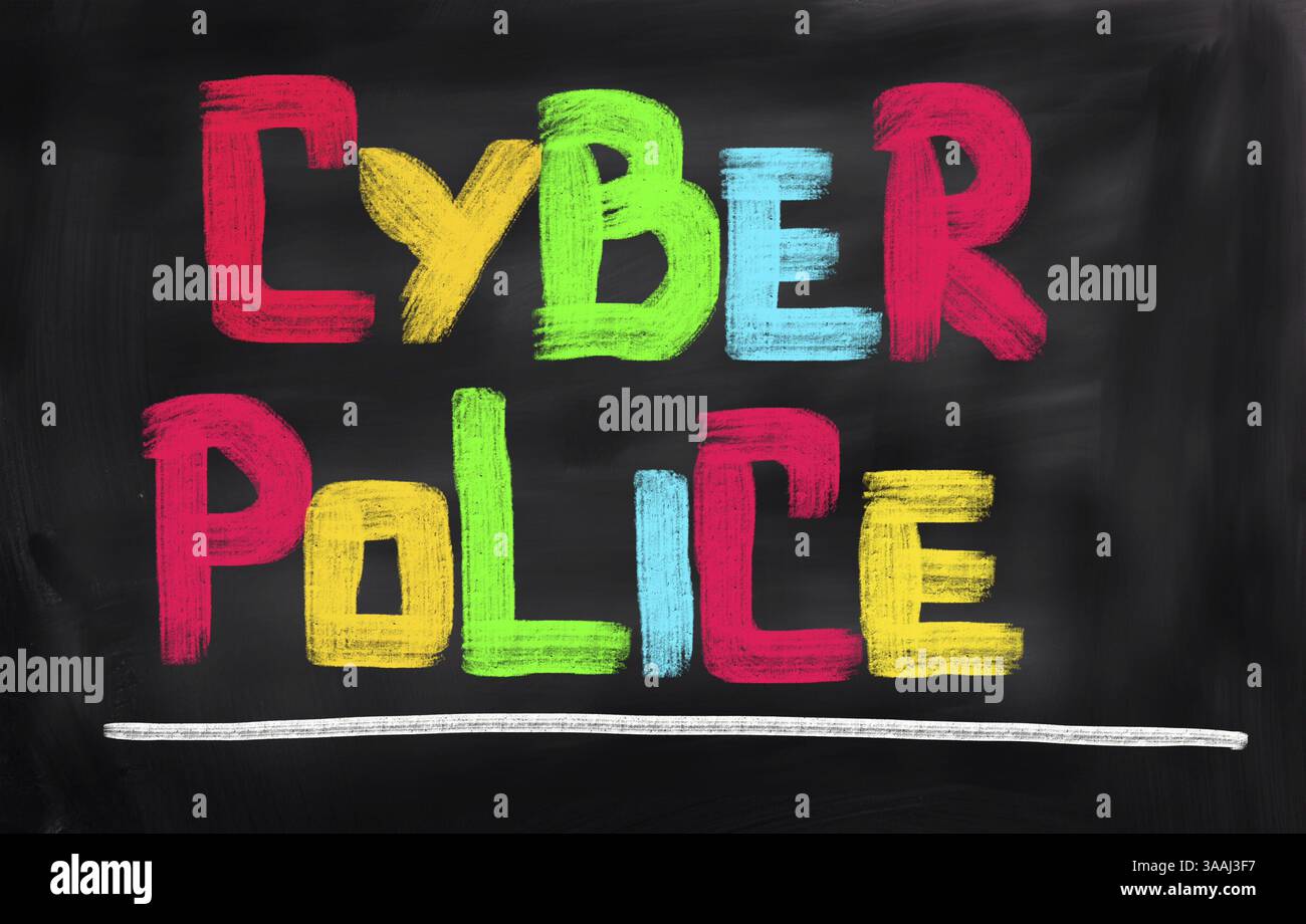 Cyber Police Concept Stock Photo - Alamy