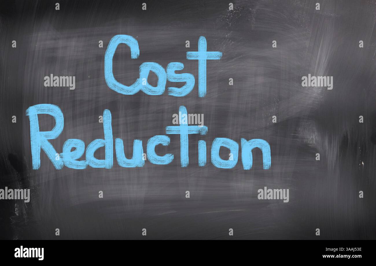 Cost Reduction Concept Stock Photo - Alamy
