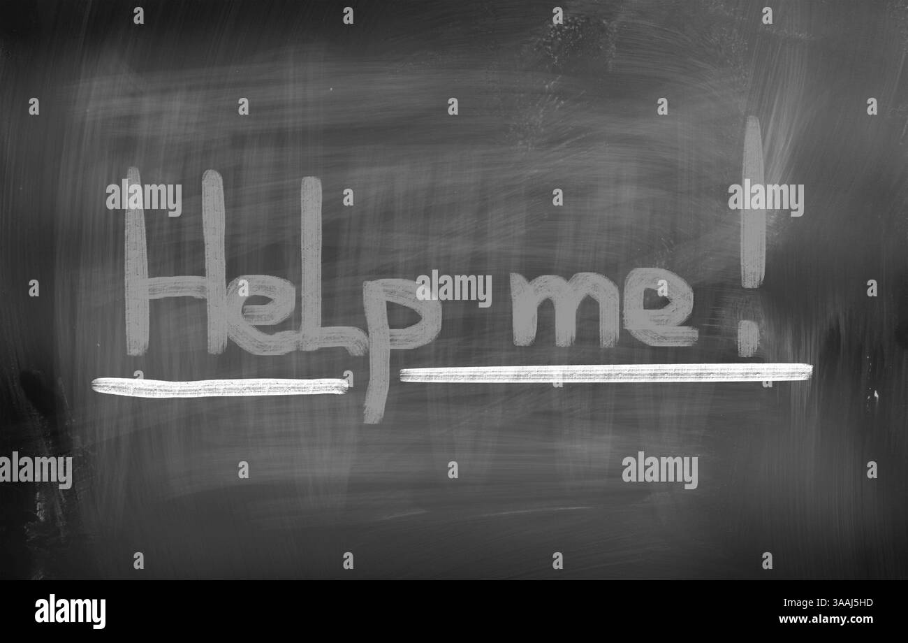 Help Me Concept Stock Photo - Alamy