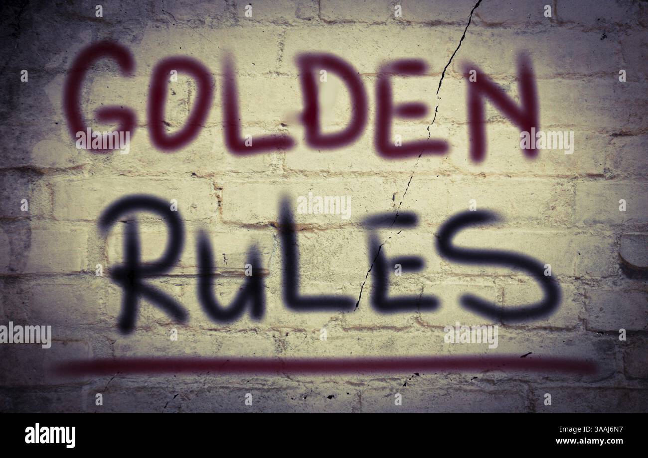Gold rules hi-res stock photography and images - Alamy