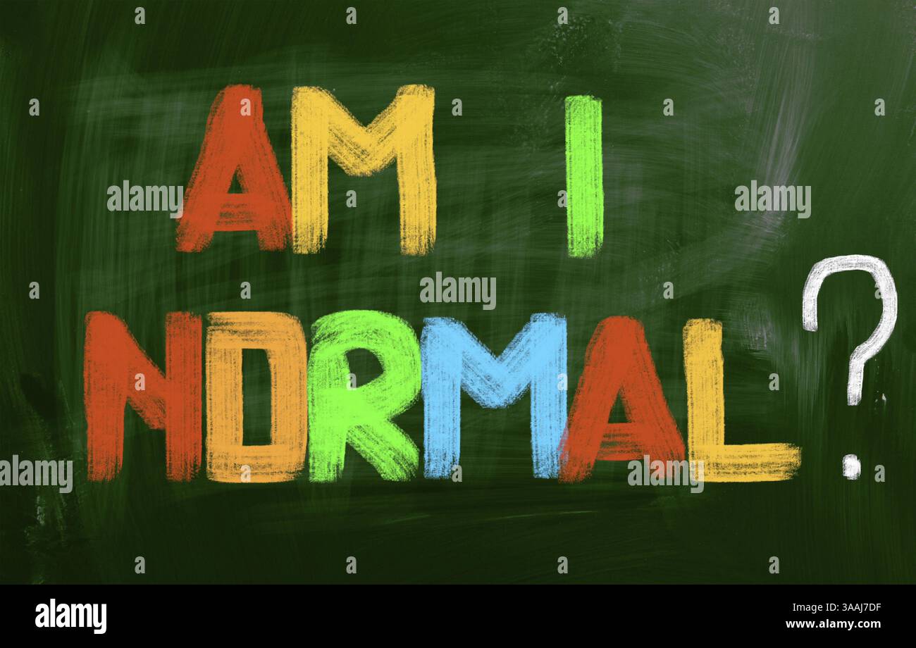 Am I Normal Concept Stock Photo - Alamy