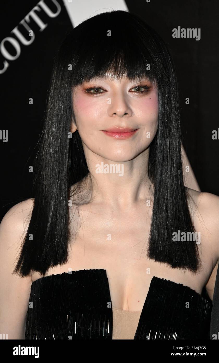 Chinese actress Wang Lin shows at Shanghai Fashion Week in Shanghai ...