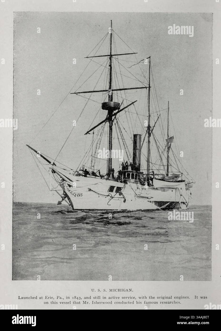 USS Michigan was the United States Navy's first iron-hulled warship and ...