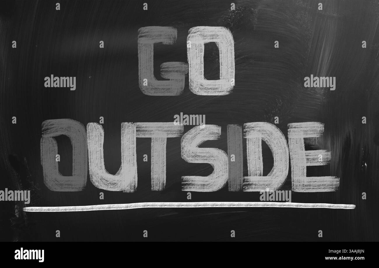 Go Outside Concept Stock Photo - Alamy