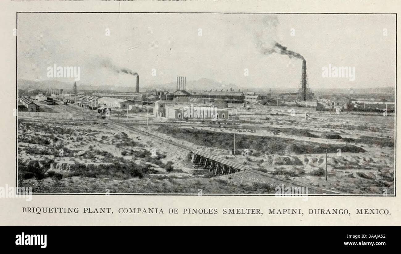 BRIQUETTING PLANT COMPANIA DE PINOLES SMELTER, MAPINI, DURANGO, MEXICO ...