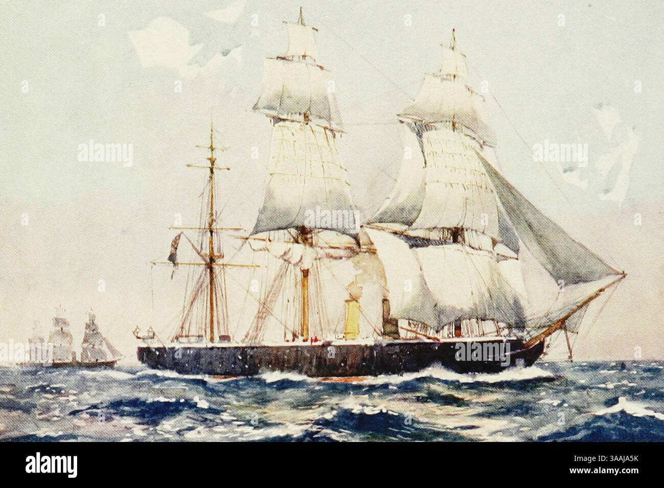 The First British Seagoing Ironclad, H.M.S. Warrior, 1863 from The ...