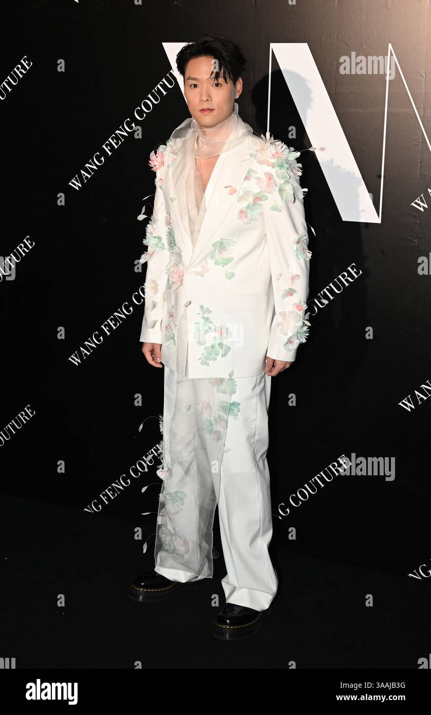 Taiwanese singer and actor Jeffrey Tung shows at Shanghai Fashion Week ...