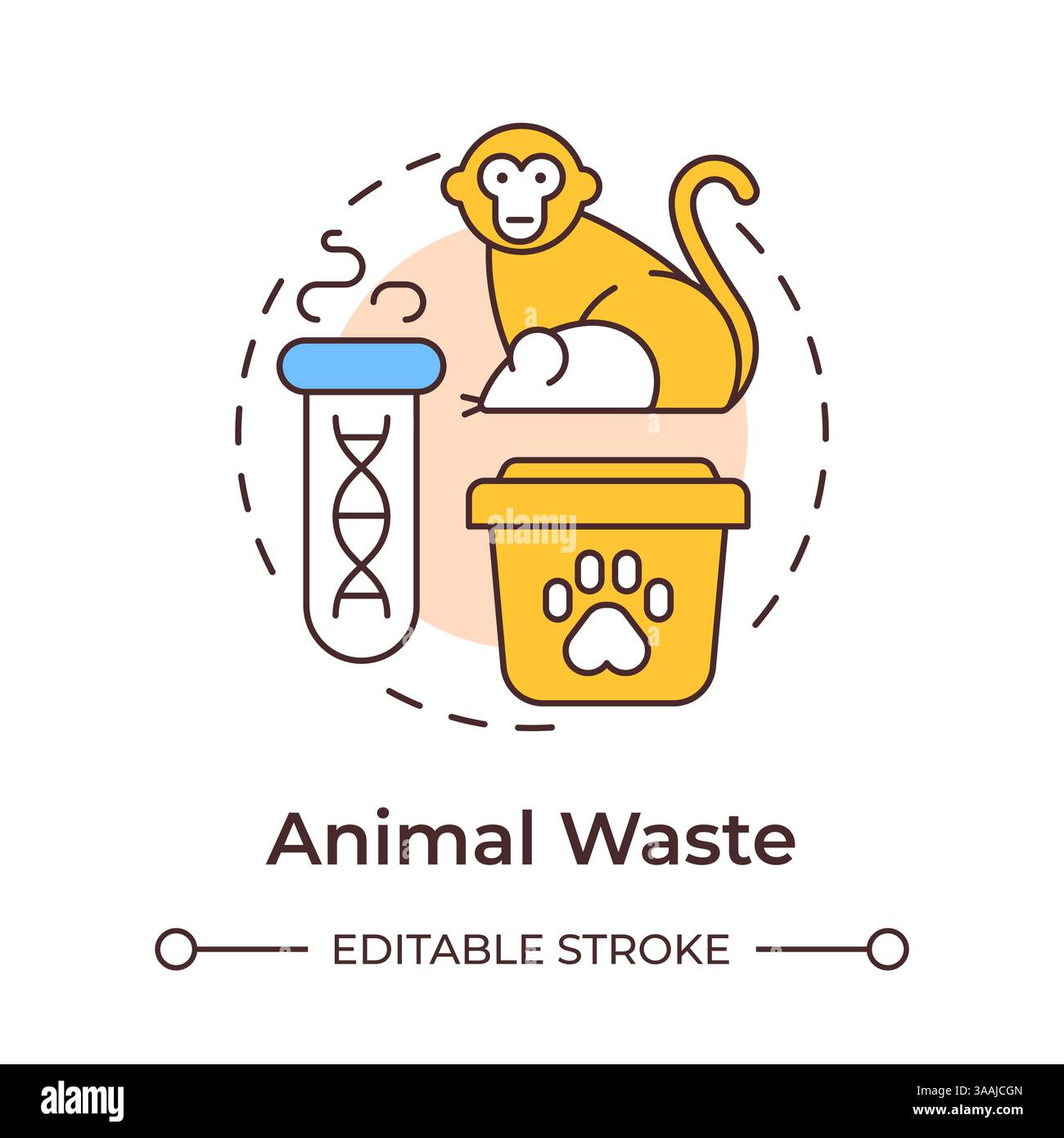 Animal waste multi color concept icon Stock Vector Image & Art - Alamy