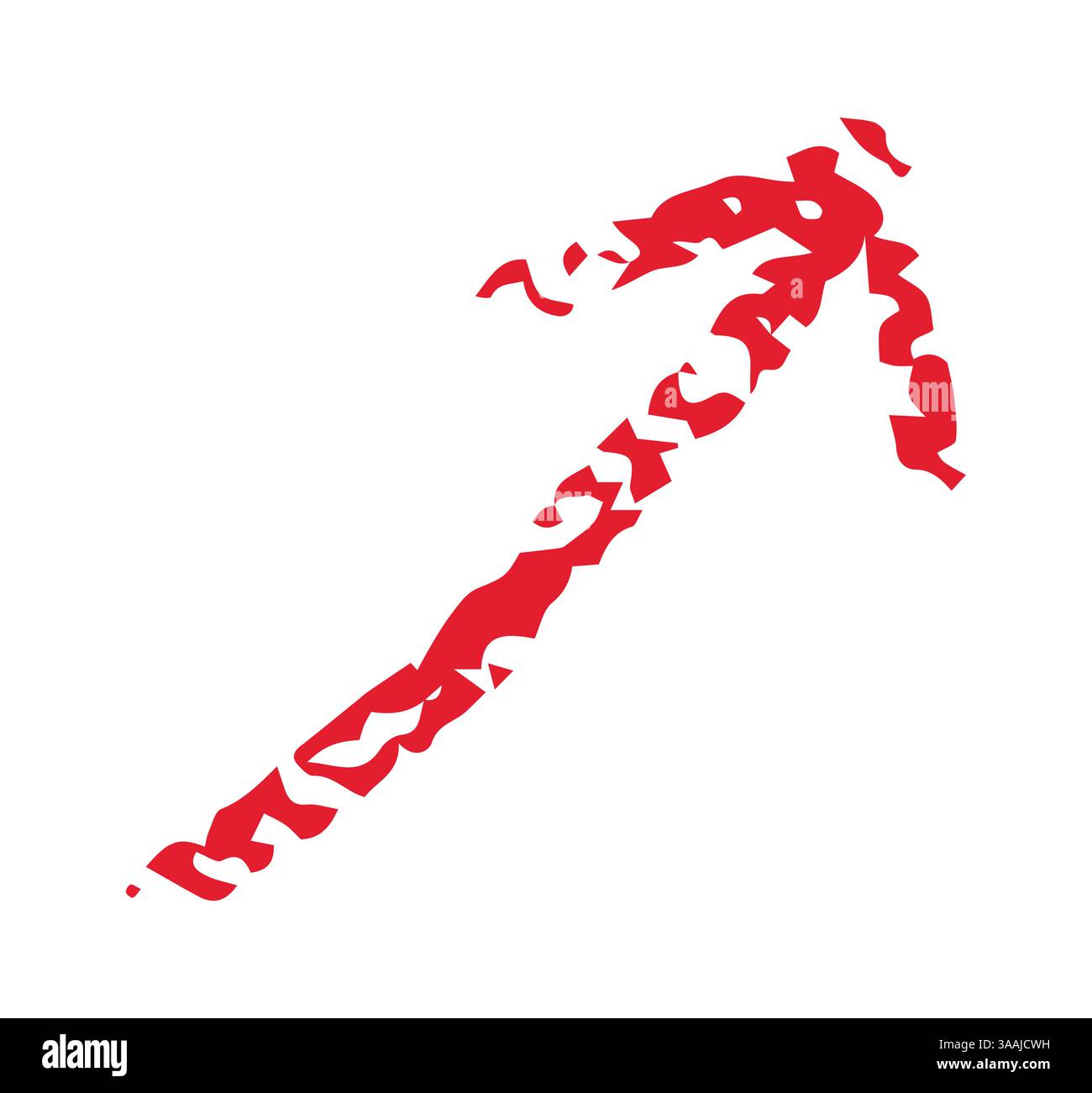 Red Crayon Arrow Pointing Up for Educational Materials, Presentations ...