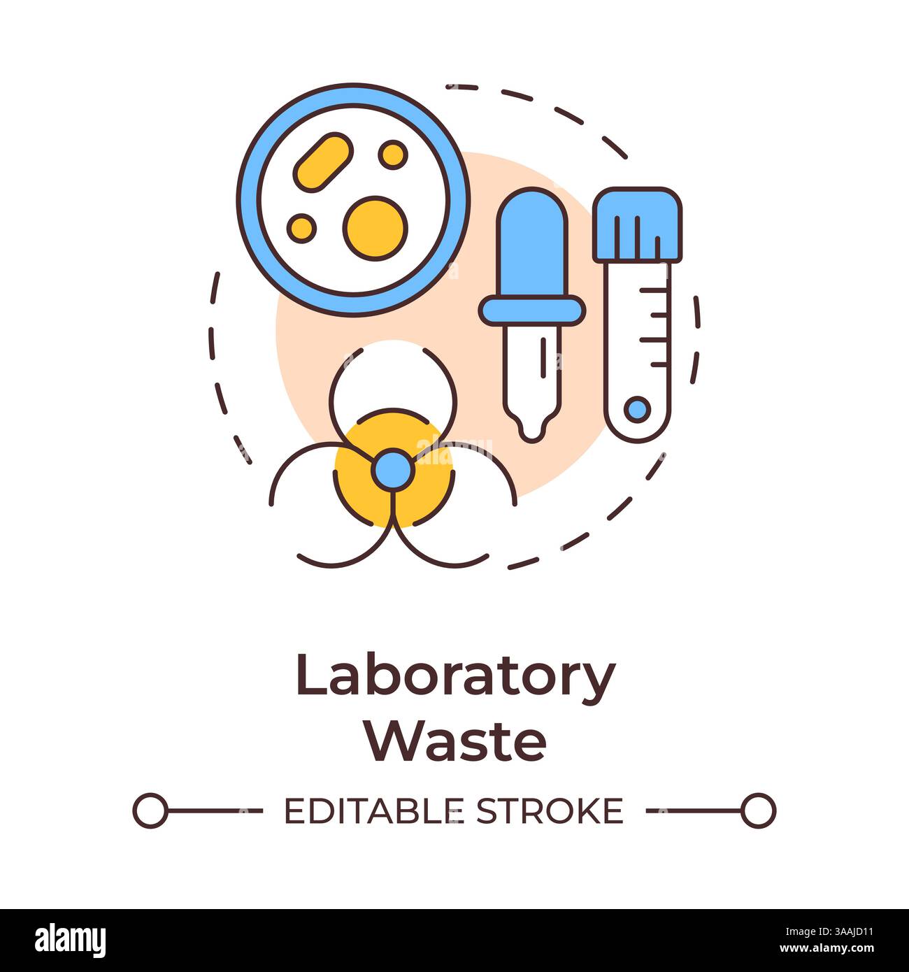 Laboratory waste multi color concept icon Stock Vector Image & Art - Alamy