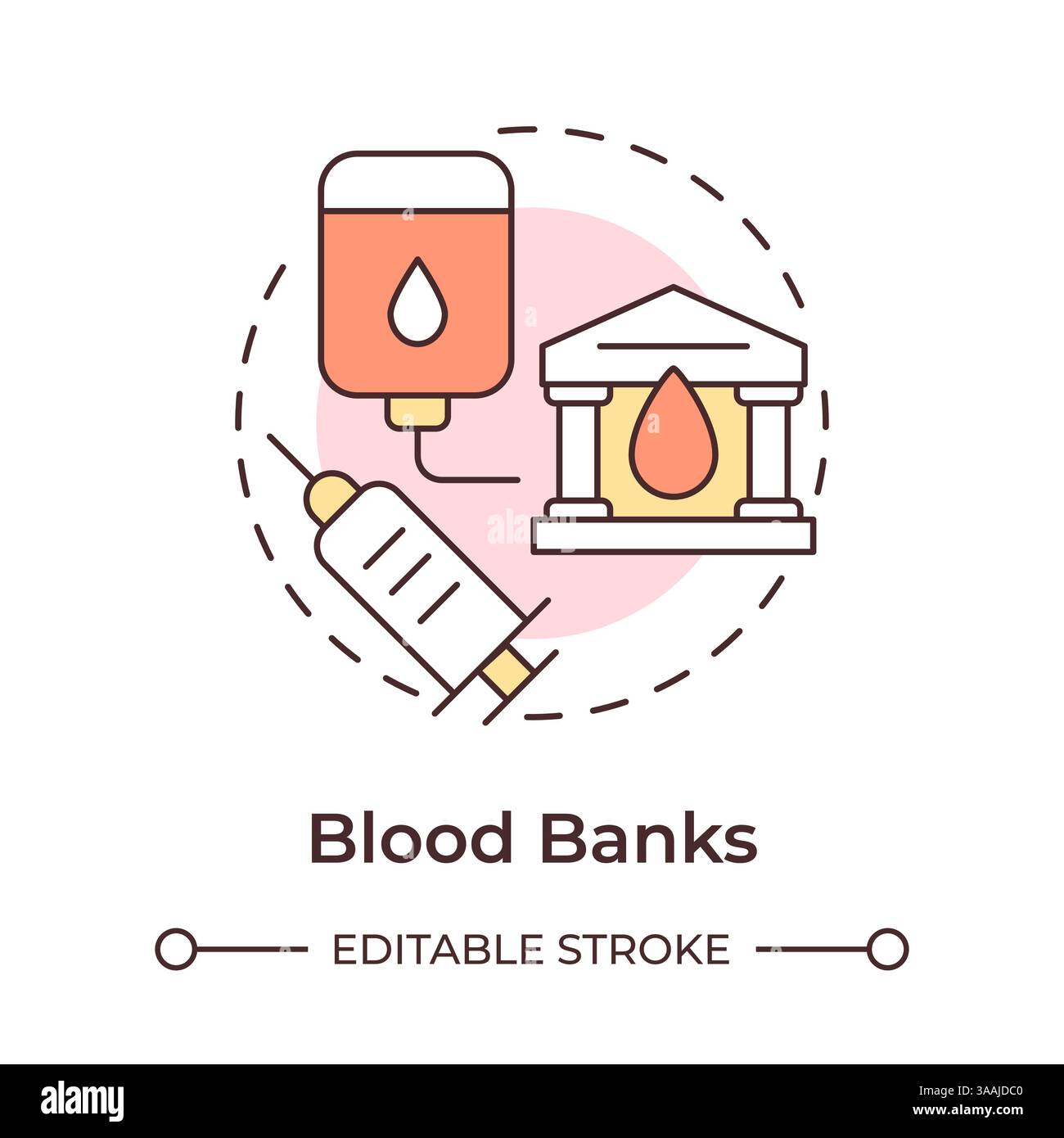 Blood banks multi color concept icon Stock Vector Image & Art - Alamy