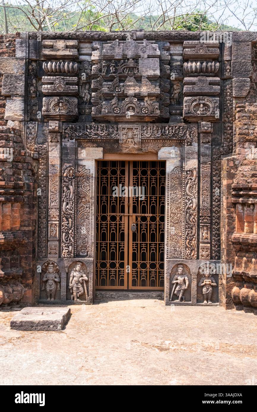 Details of entrance to the main shrine of Monastery no 1 at the ...
