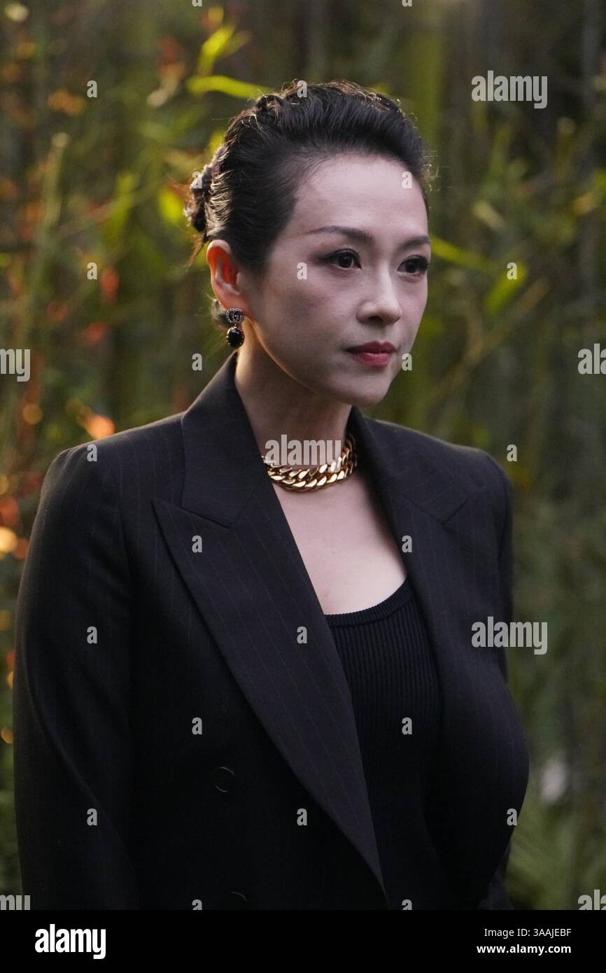 Chinese actress and model Zhang Ziyi attends an activity in Shanghai ...