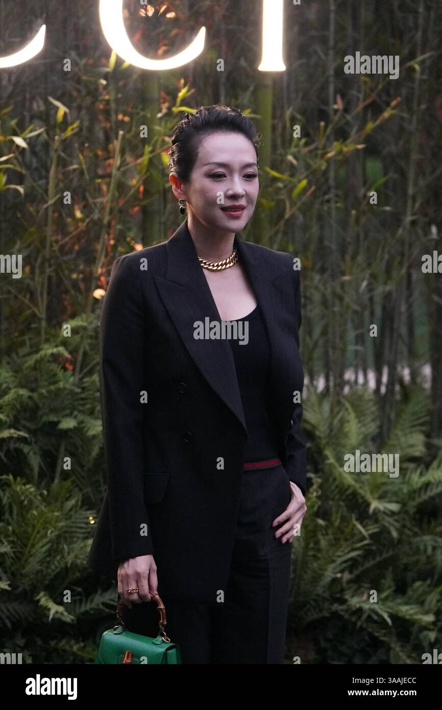Chinese actress and model Zhang Ziyi attends an activity in Shanghai ...