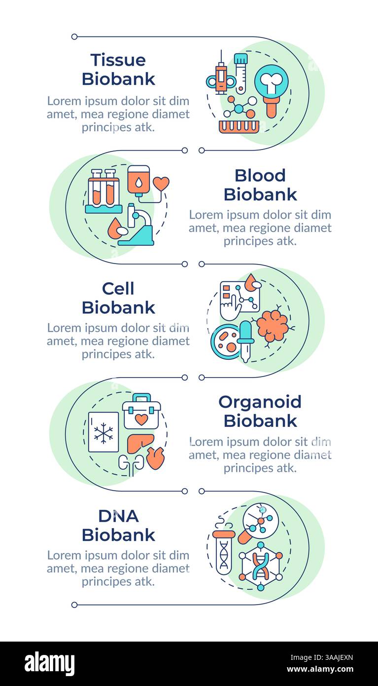 Types of biobanks infographic vertical sequence Stock Vector Image ...
