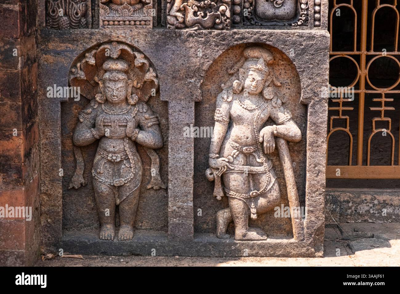 Details of entrance to the main shrine of Monastery no 1 at the ...