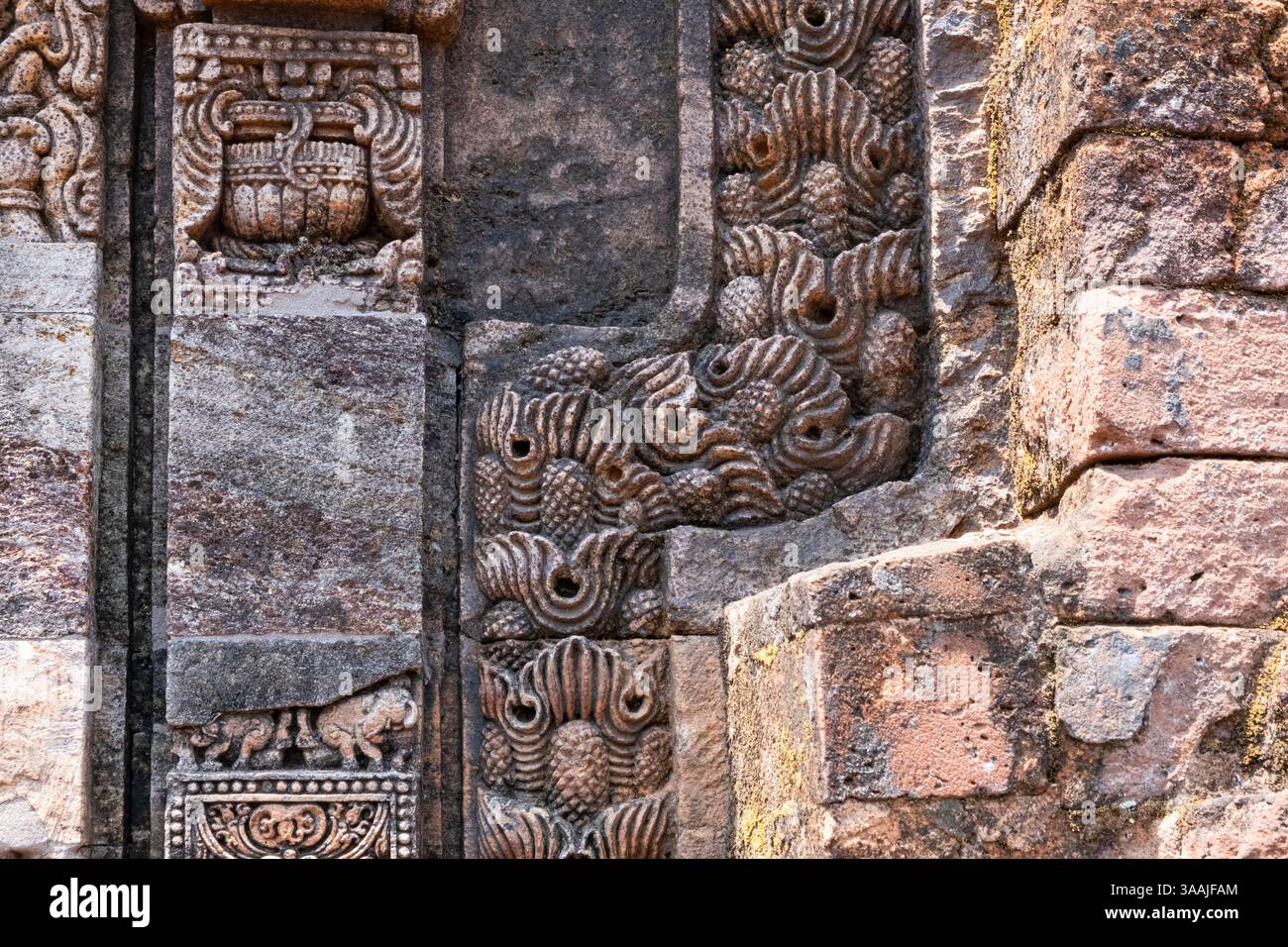 Details of entrance to the main shrine of Monastery no 1 at the ...