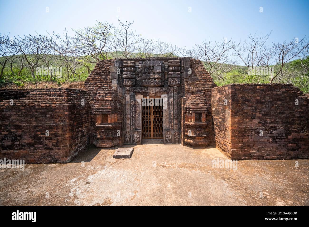 Details of entrance to the main shrine of Monastery no 1 at the ...