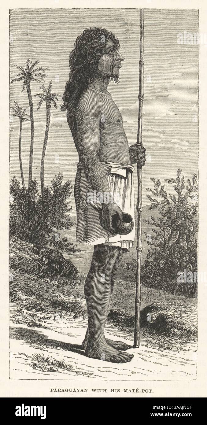 Paraguayan with his mate pot hi-res stock photography and images - Alamy