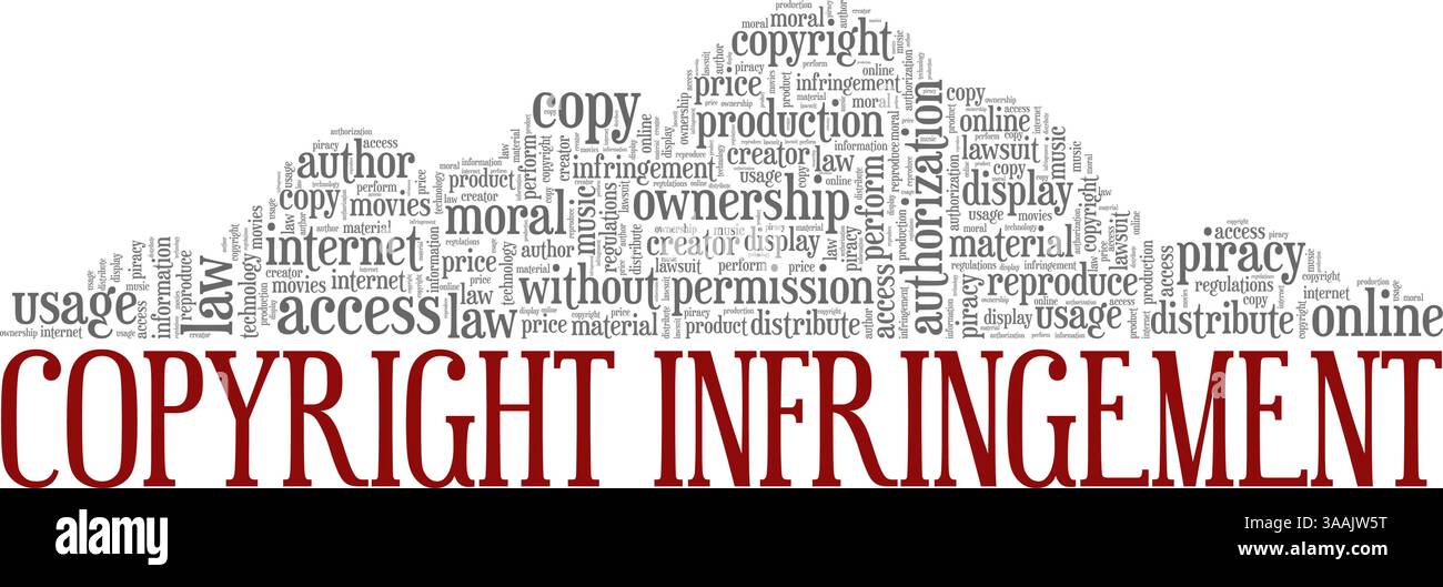 Copyright Infringement conceptual vector illustration word cloud ...