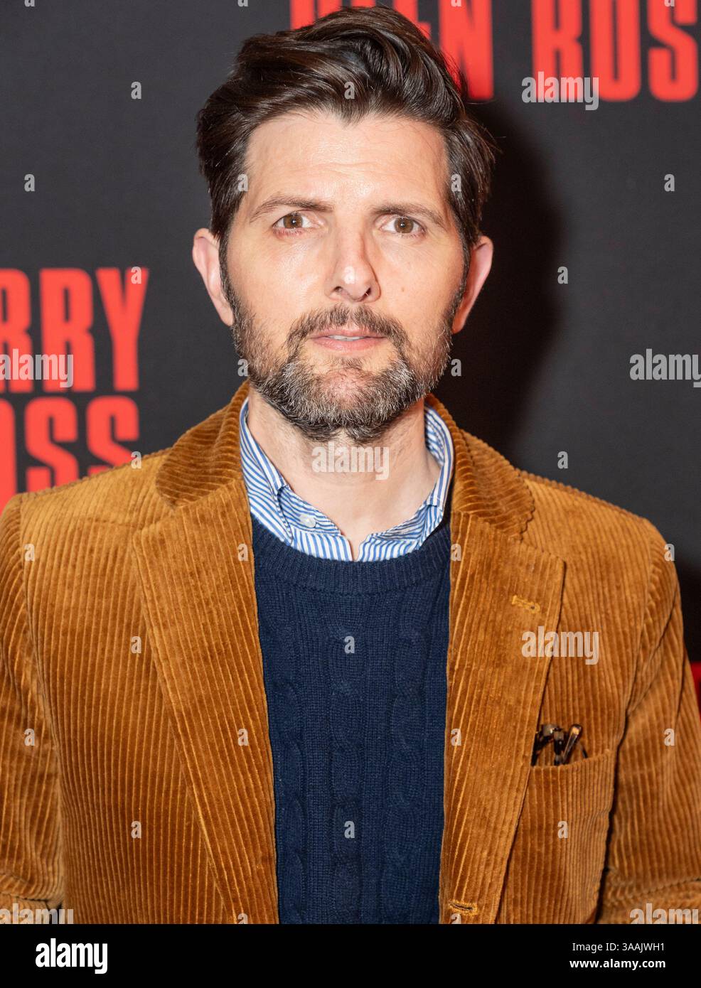 New York, NY, March 31, 2025: Adam Scott attends opening night of ...