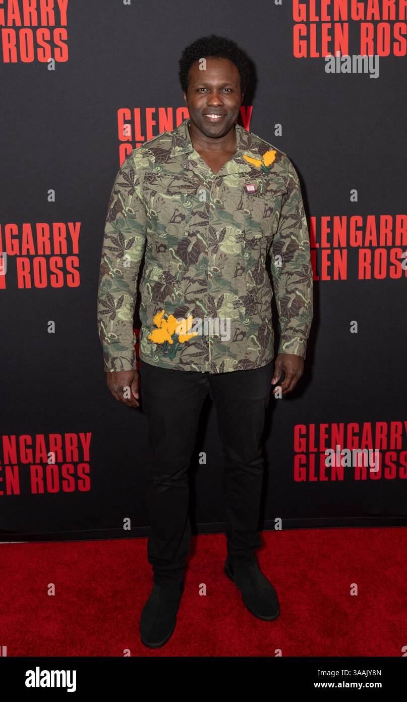 New York, NY, March 31, 2025: Joshua Henry attends opening night of ...