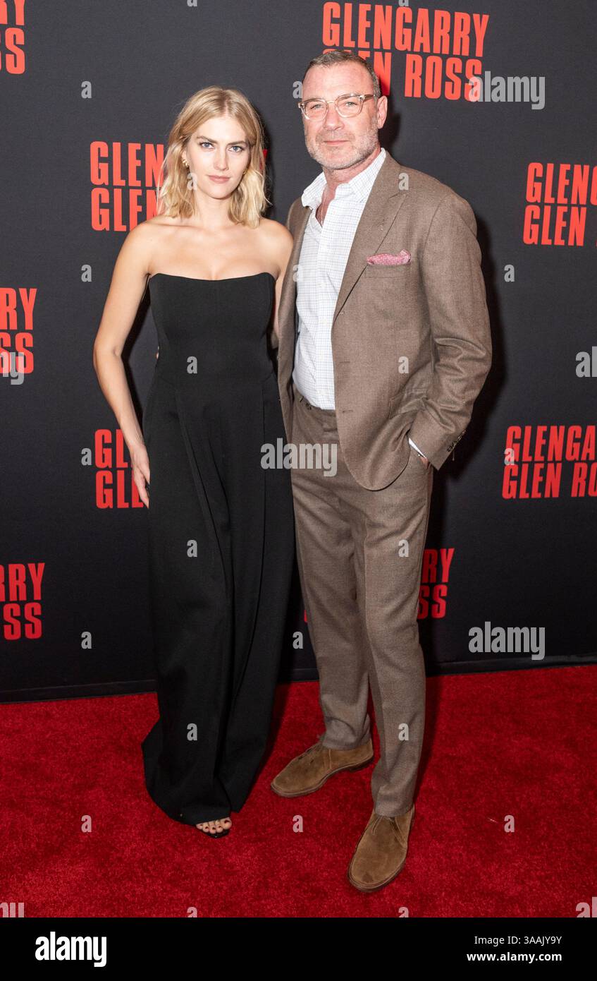 New York, NY, March 31, 2025: Taylor Neisen and Liev Schreiber attend ...