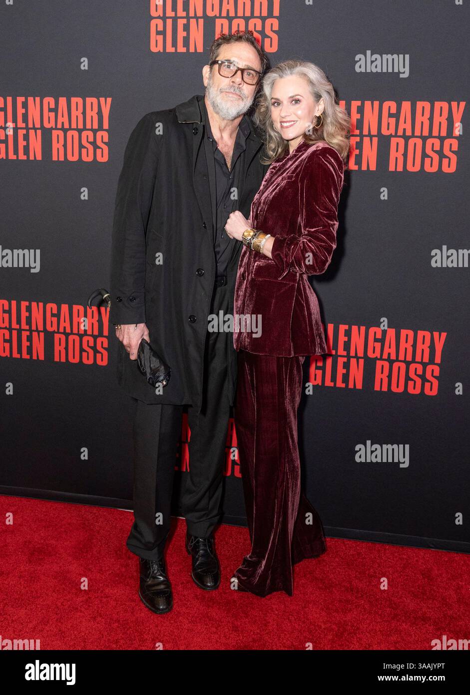 New York, NY, March 31, 2025: Jeffrey Dean Morgan and Hilarie Burton ...