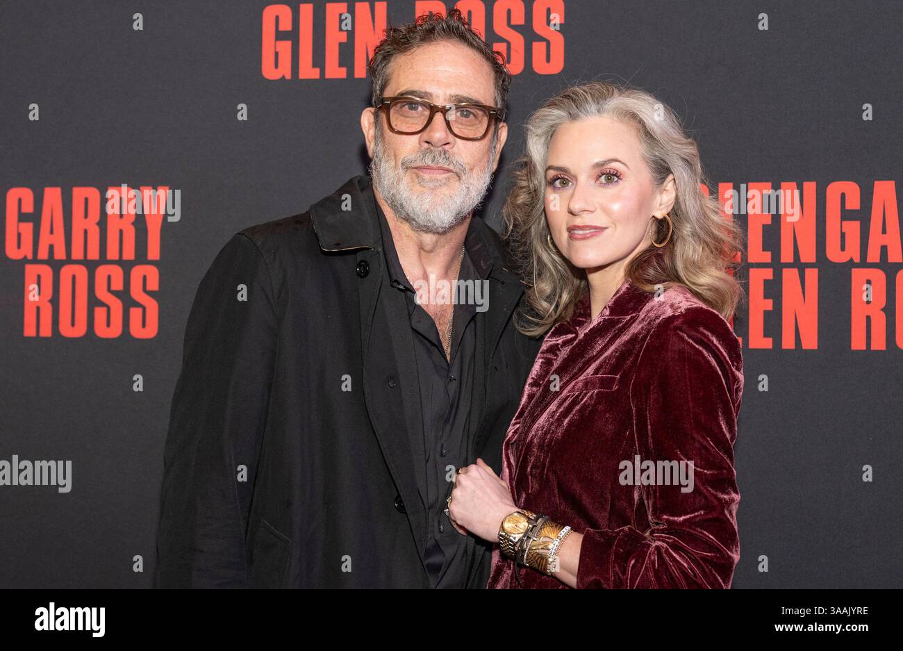 New York, NY, March 31, 2025: Jeffrey Dean Morgan and Hilarie Burton ...